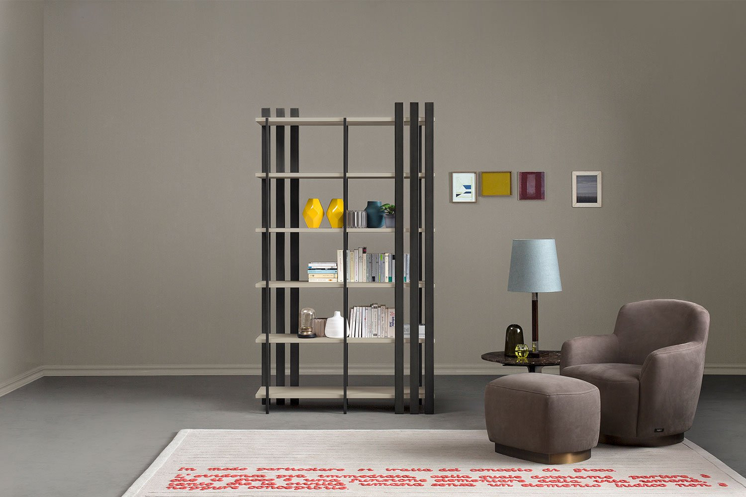 Tall free standing 6 shelf bookcase Tower BODEMA